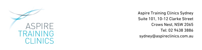 Aspire Training Clinics Sydney