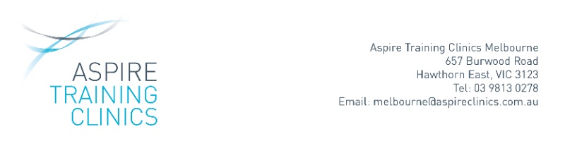 Aspire Training Clinic Melbourne