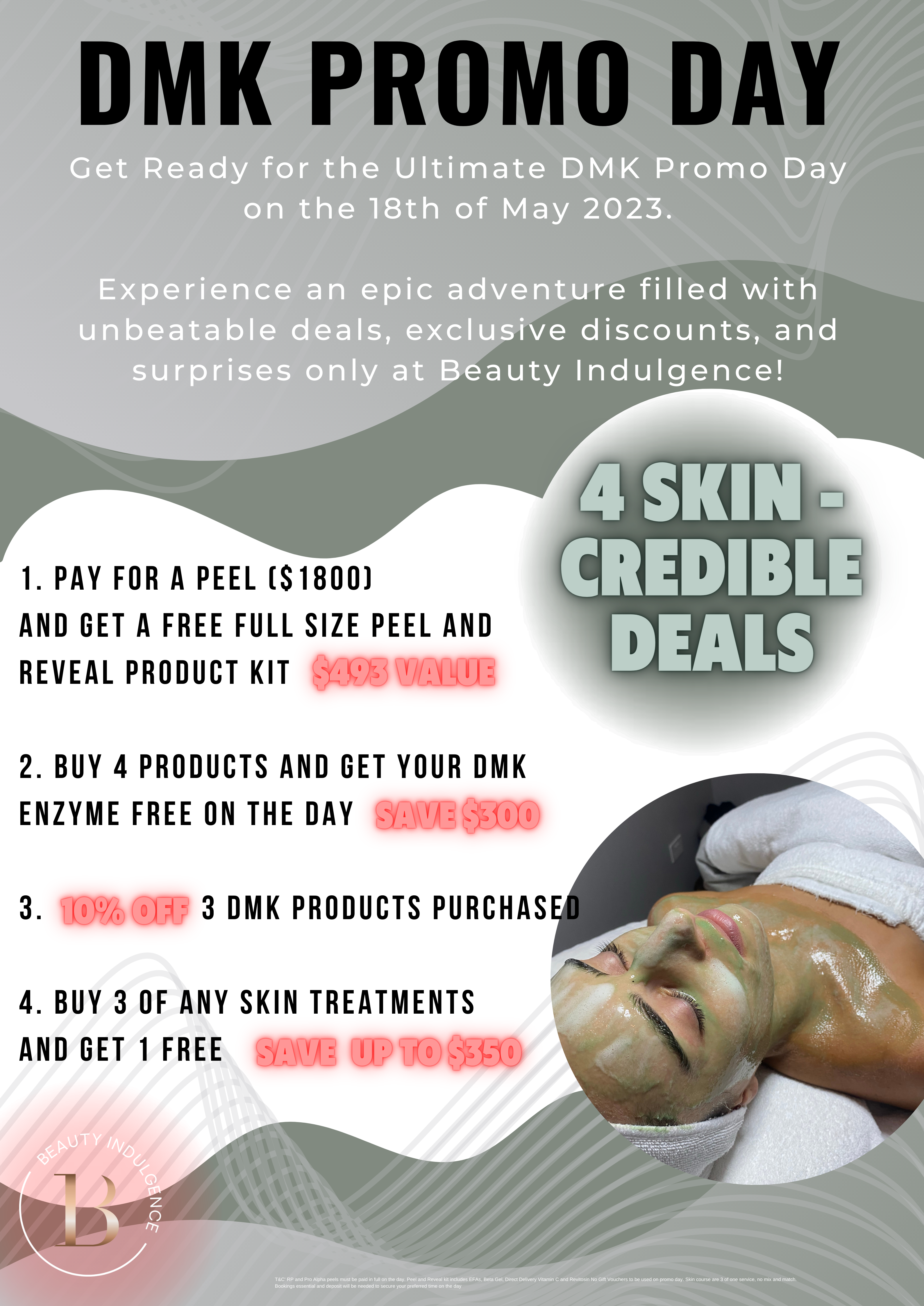 So give us a call on 9330 3130 to secure a spot for our exclusive DMK ...