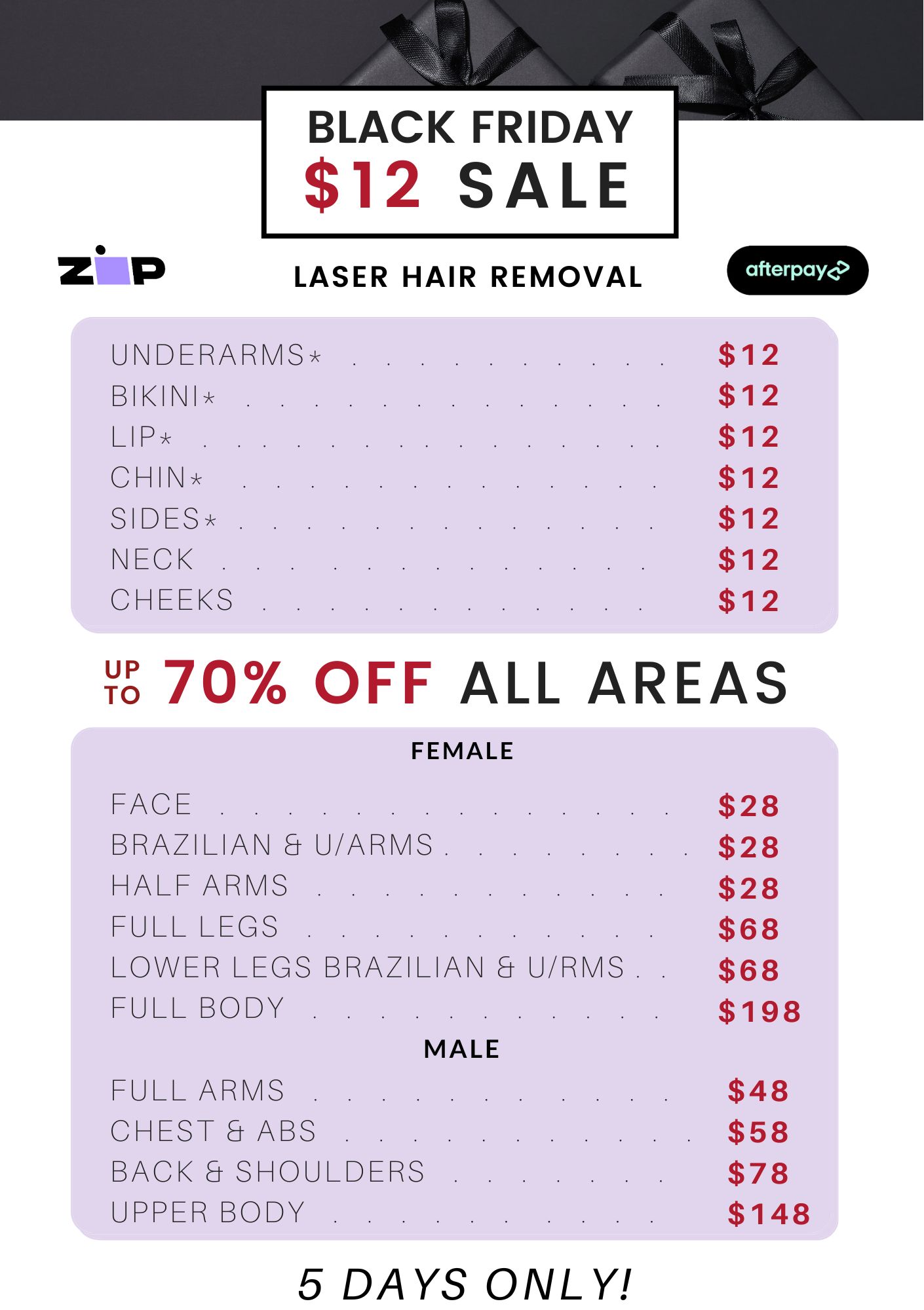 Offer ends Friday 25 November 2022